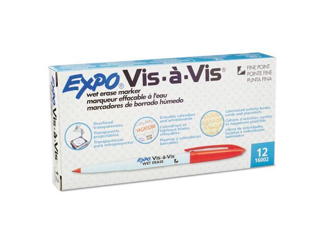 Expo Vis-à-Vis Wet Erase Overhead Transparency Marker Fine Marker Point ...