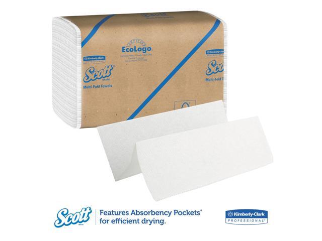Scott Multi-Fold Paper Towels 9 1/5 x 9 2/5 White 250/Pack 16 Packs ...