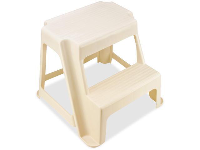 Rubbermaid 42221 Two-Step Stool, 2 Step, Bisque, 300 lb Load Capacity ...