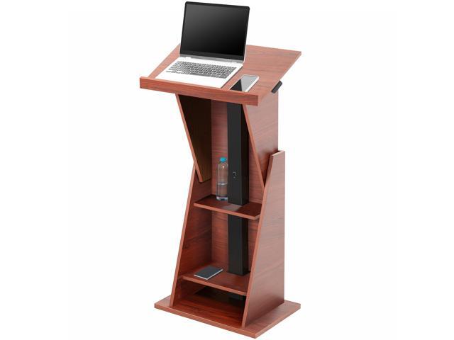 VIVO Pneumatic Height Adjustable Podium, Lectern with 24 inch Platform ...