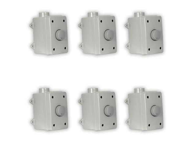 Theater Solutions OVCDG Outdoor Volume Controls Gray Weatherproof 6 ...