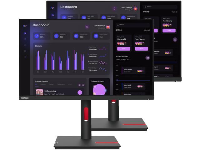 Lenovo T24i-30 63CFMAT1US 24 Monitor: 60Hz Refresh Rate, 4 ms response ...