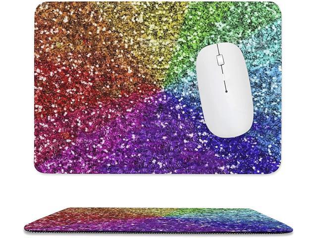 Home & Living Office & School Supplies Glitter Rainbow Desk Mat etna.com.pe