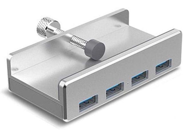 Aluminum 4 Port Multifunctional USB 3.0 Clip-Type USB C HUB for Desktop ...