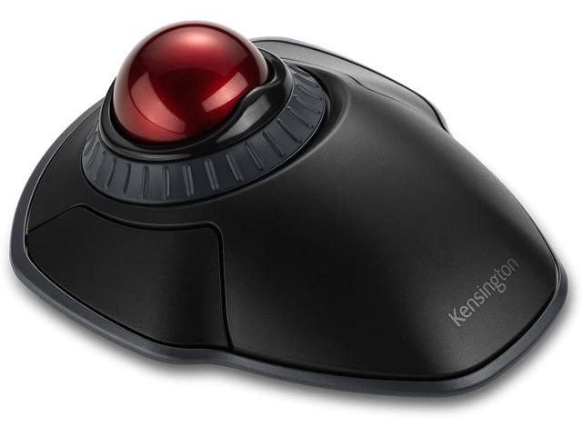 Kensington Orbit Wireless Trackball with Scroll Ring - Black-Red ...