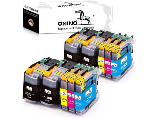 10 Pack ONINO Compatible Ink Cartridges for Brother LC20E Replacement ...
