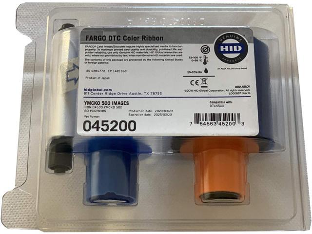 45200 Fargo 45200 YMCKO Full Color Ribbon for DTC4500 Series ID 45200 ...