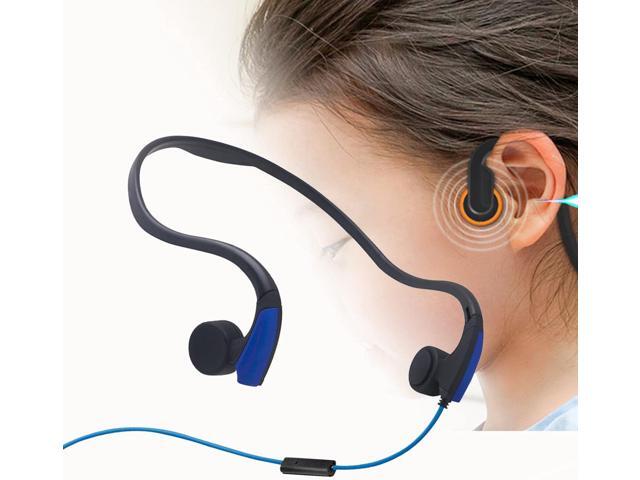 ElecPjf Bone Conduction Headphones, Open-Ear Wired Bone Conduction ...