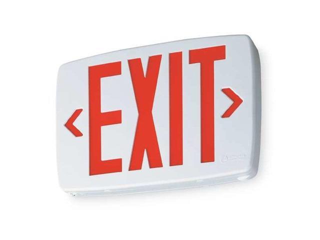 Cooper Sure-Lites Red Lettering Polycarbonate LED Exit Sign APX7R ...