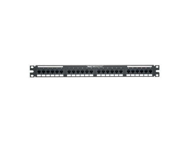 Panduit Patch Panel,Cat 5e,Rack Mt,24 Port HAWA DP245E88TGY - Newegg.com