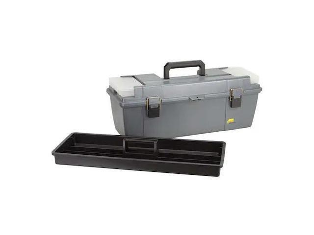 PLANO 682-007 Grab N Go Tool Box, Plastic, Gray, 26 in W x 10 in D x 11 ...