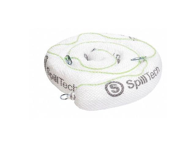 SPILLTECH PREM510 Sorbent Boom, 30 gal, 5 in x 10 ft, Oil, White, 4 PK ...