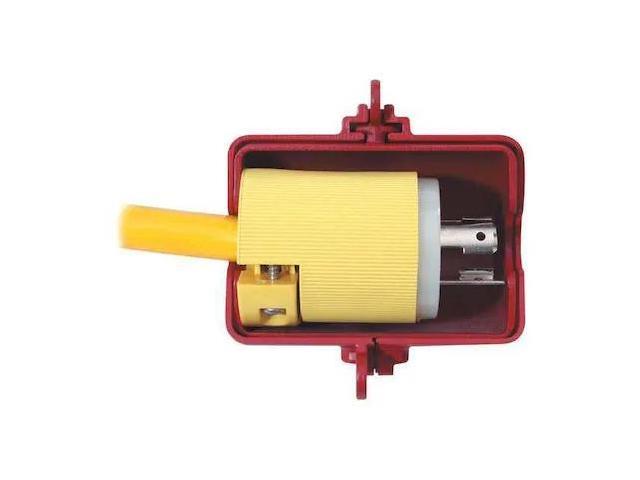 MASTER LOCK 487 Plug Lockout,Red,9/16In Shackle Dia. - Newegg.com
