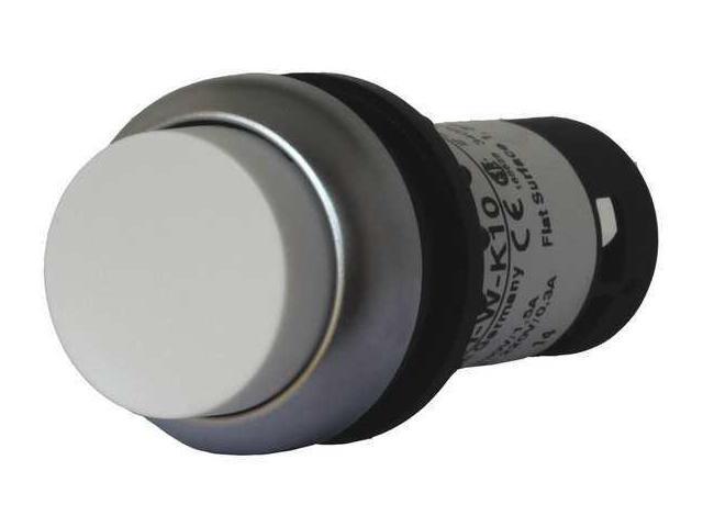 EATON C22-DH-W-K10 Non-Illuminated Push Button, 22 mm, 1NO, White ...
