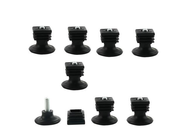 Leveling Feet 25 x 25mm Square Tube Inserts Sofa Leg Adjustable Leveler ...