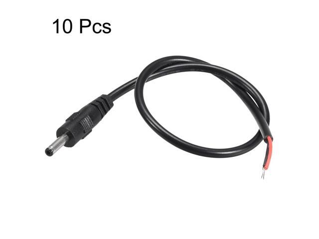 10pcs DC Power 3.5mm x 1.35mm 1A 30cm Barrel Male Plug Connector ...