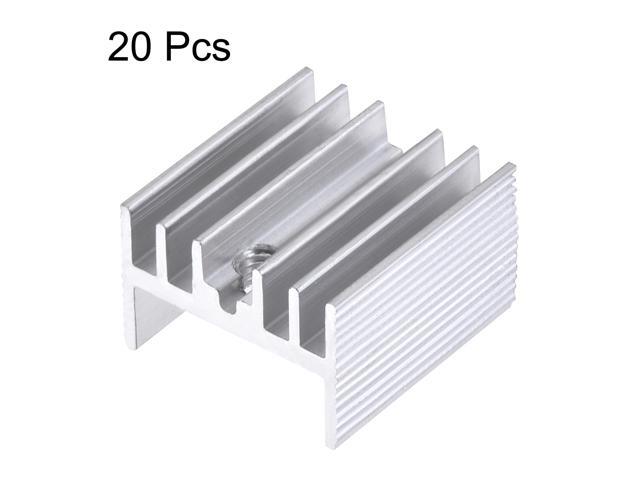 16mm x 15mm x 10mm TO-220 Aluminum Heatsink for Cooling MOSFET ...