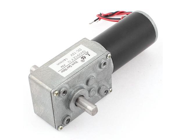 DC 12V 120RPM Low Speed 2 Terminal Solder Cylindrical Gearhead Motor ...