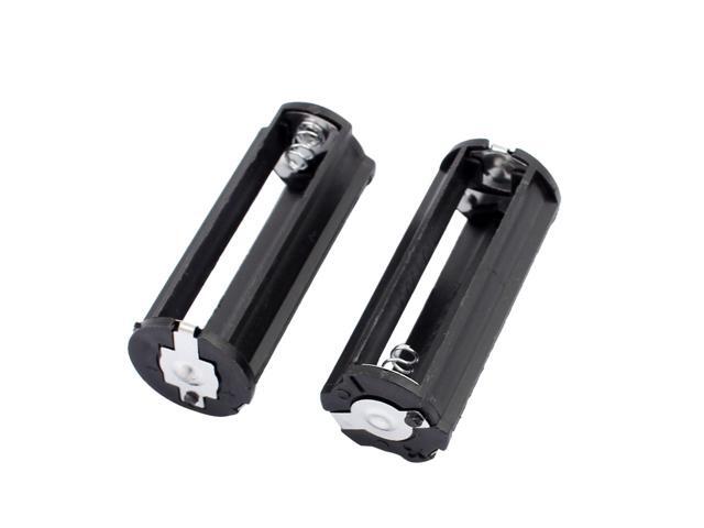 4 Pcs 3 x 1.5V AAA Round Shape Battery Holder Storage Case Box Black ...