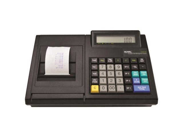 Royal 100Cx Portable Battery/AC Powered Cash Register (82175Q) - Black ...