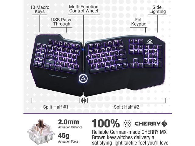 Cloud Nine Ergonomic Mechanical Keyboard, C989M - Newegg.com