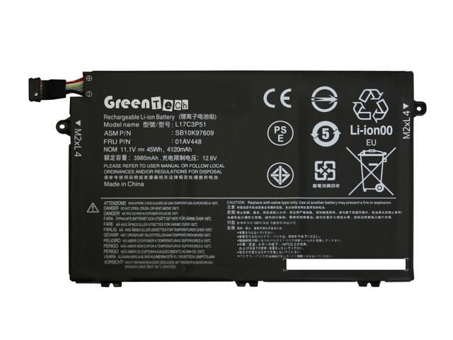 GreenTech L17M3P51 L17L3P51 L17C3P51 Replacement Battery for Lenovo ...