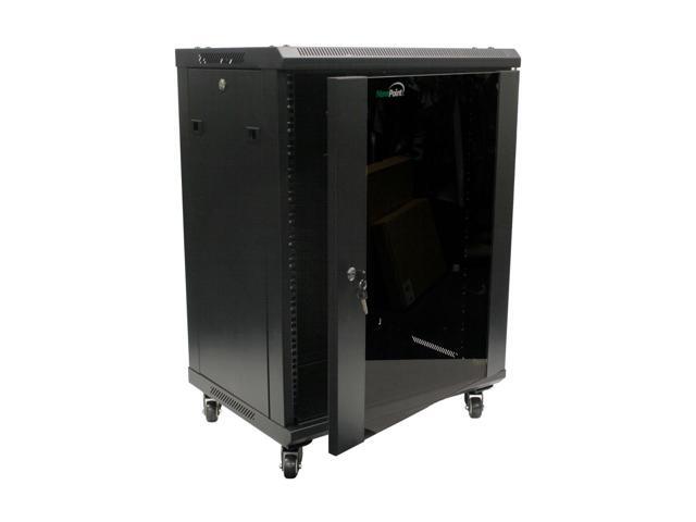 Navepoint 15U Networking Cabinet 450mm Depth with Casters, Fans ...