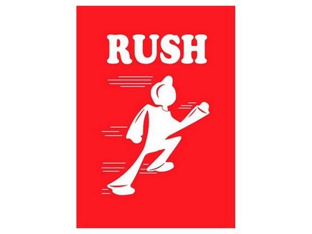 4" x 6" White/Red Rush Labels (500 per Roll) - Newegg.com