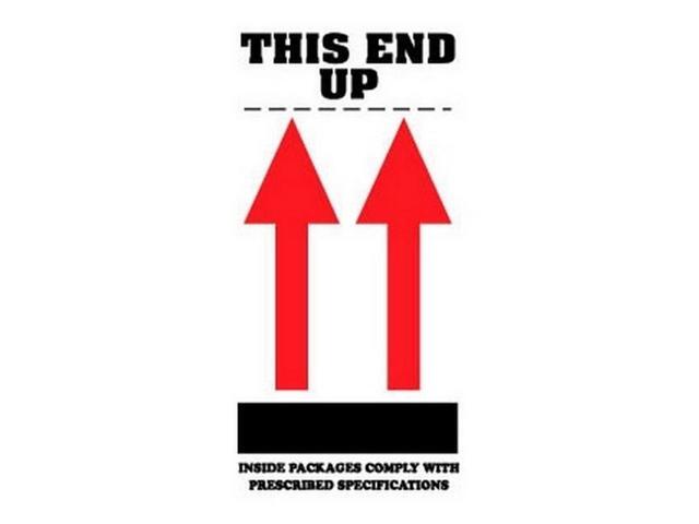 4" x 8" This End Up Labels (500 per Roll) - Newegg.com