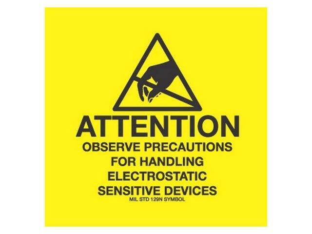 2" x 2" "Removable" Attention Observe Precaution Labels (500 per Roll ...