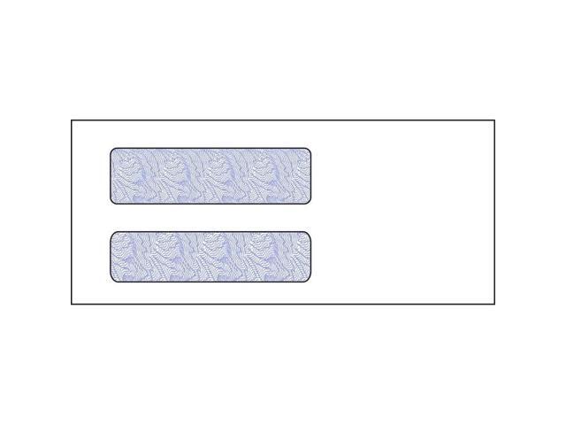 #10, Double Window Envelope, 4-1/8" x 9-1/2", 24# White Wove, Blue ...
