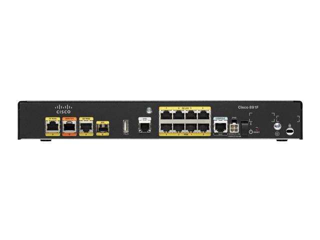 Cisco 891F Gigabit Ethernet Security Router with SFP - 11 Ports ...