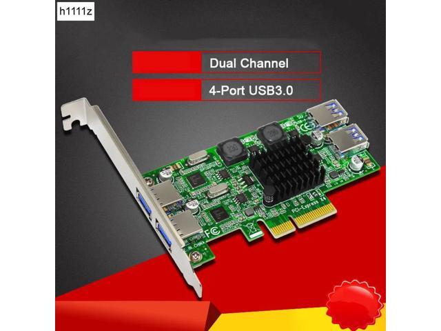 USB 3.0 PCI-E Card 4 Port USB3.0 5Gbps Dual Channel PCI-E to USB 3.0 ...