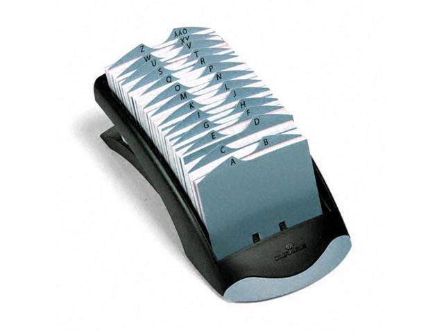 Durable TELINDEX Desk Address Card File Holds 500 4 1/8 x 2 7/8 Cards ...