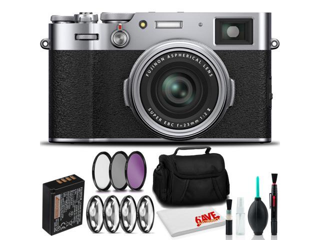 FUJIFILM X100V Digital Camera (Silver) with Filter Kits, Case, and ...