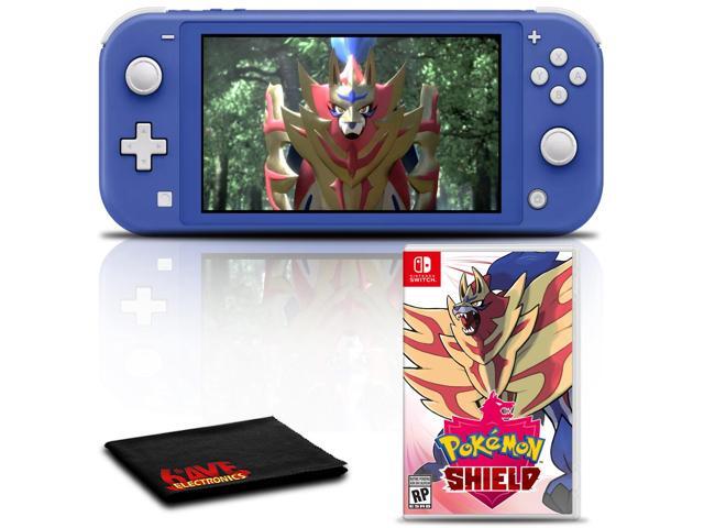 Nintendo Switch Lite (Blue) Gaming Console Bundle with Pokemon Shield ...