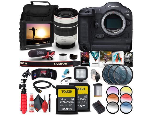 Canon EOS R3 Mirrorless Camera (4895C002) + Canon RF 70-200mm Bundle ...