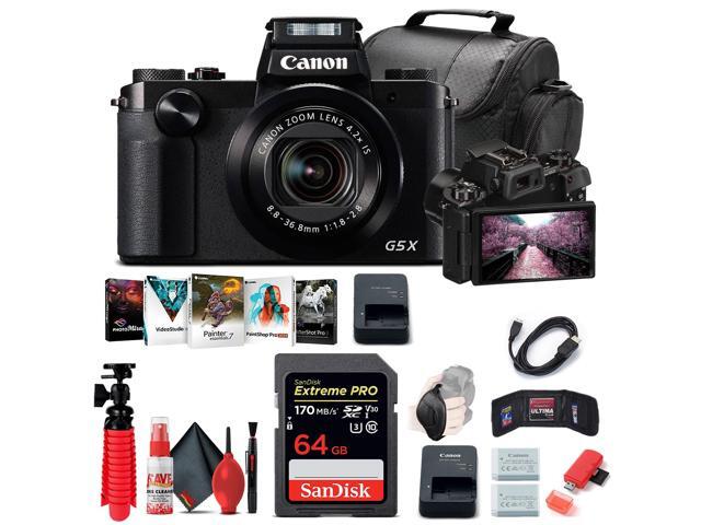 Canon PowerShot G5 X Digital Camera (0510C001) + 64GB Card Starter ...