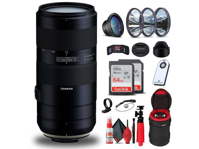Tamron 70-210mm f/4 Di VC USD Lens for Canon EF + 128GB Accessory ...