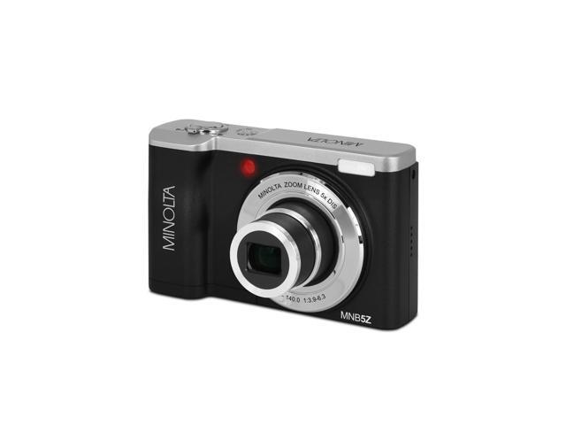 Minolta 56 Mega Pixels Dual Lens Point & Shoot Digital Camera with 5X ...