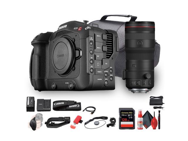 Canon EOS C70 Cinema Camera (4507C019) + 128GB Card + Case + More: Base ...