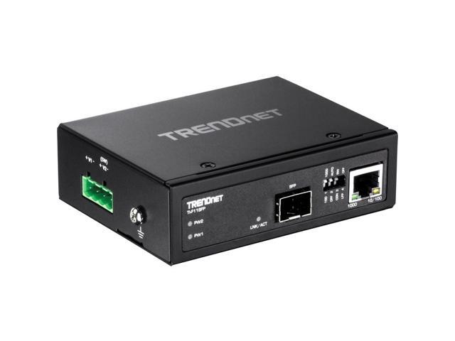 TRENDnet Hardened Industrial 100/1000 Base-T To SFP Media Converter ...