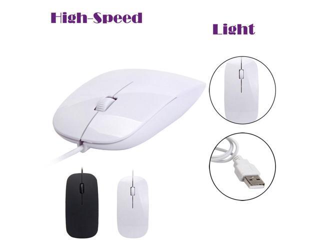 Light 1200DPI 2Buttons USB Wired Optical Gaming Mice Mouse For PC ...
