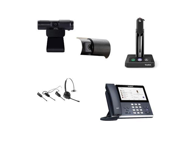 Yealink MP56 MS Teams IP Corded/Cordless Phone Bundle with Yealink WH63 ...
