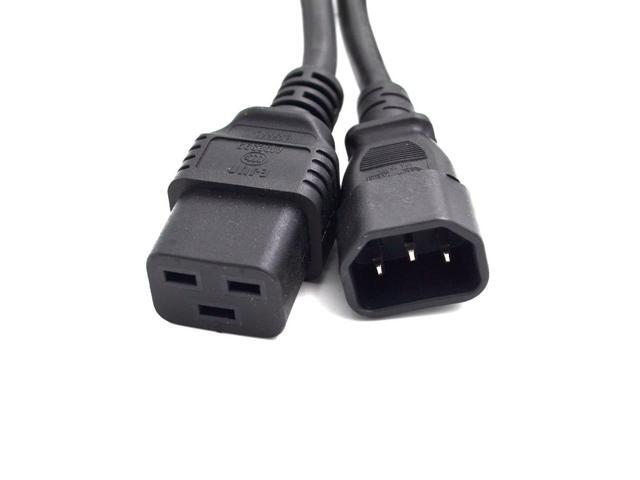 IEC 60320 C14 to C19 Extension Power cords,allow you to plug a device ...