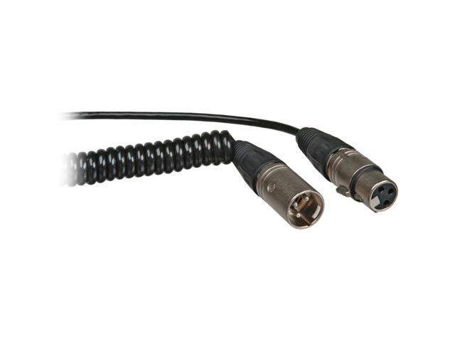 K-Tek 6" XLR Male to XLR Female Coiled Microphone Cable for Boom Poles ...