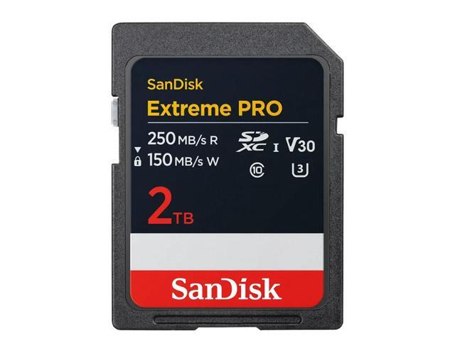 SanDisk Extreme Pro 2TB Secure Digital Extended Capacity (SDXC) Memory ...