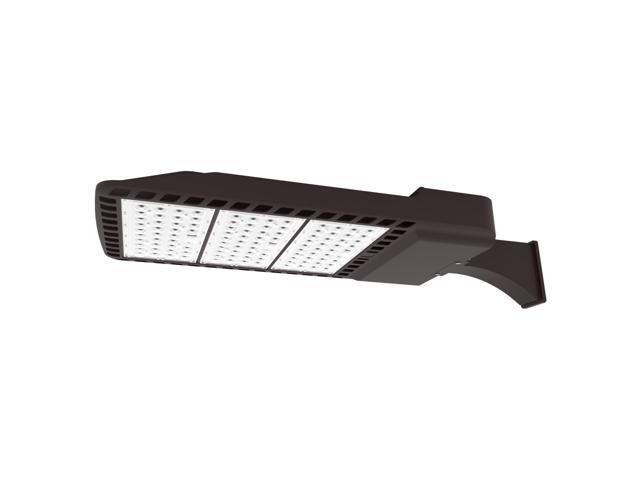J&H LED 3000-Watt Equivalent Integrated LED Bronze Commercial Outdoor ...