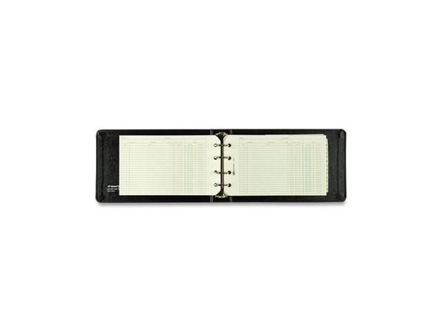 National Four-Ring Ledger Binder Kit Black 8.5 x 5 100 Sheets/Book ...
