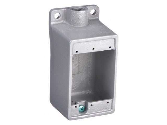 KILLARK FD-1M Weatherproof Electrical Box, 28 cu in, FD Box, 1 Gang ...